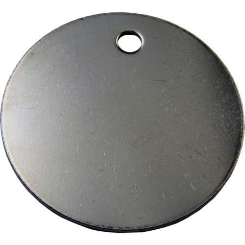 25 mm Nickel Plated Disc, TAG-00101, Small Engraving Machines | U-MARQ